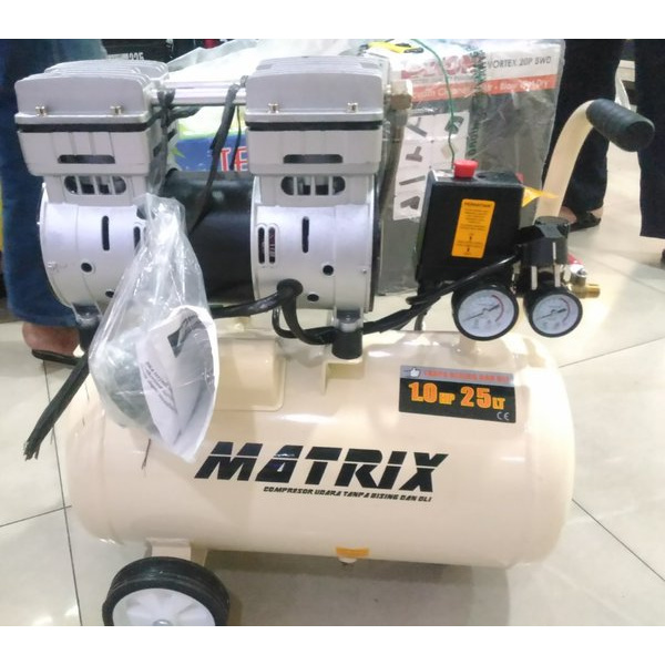 Jual Kompresor Matrix 1 HP Oiless Portabel Untuk Mengecat Spray Gun ...