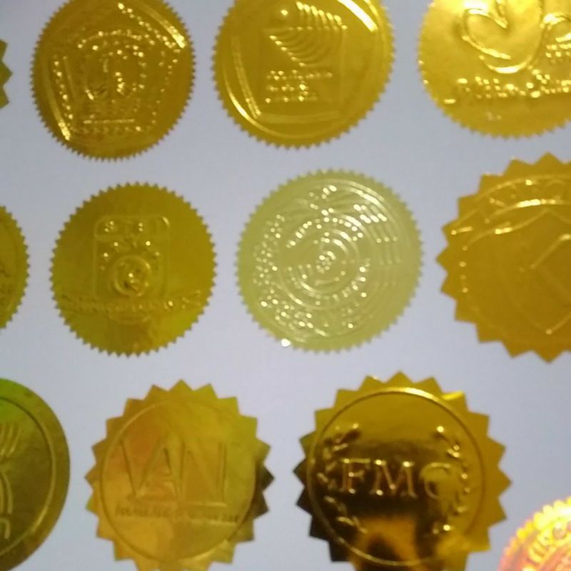 Jual sticker gold emboss sertifikat | Shopee Indonesia