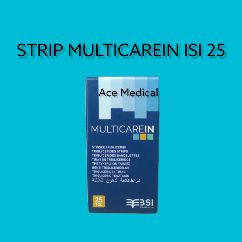 Jual Strip MulticareIn Trigliserida Isi 25 | Shopee Indonesia