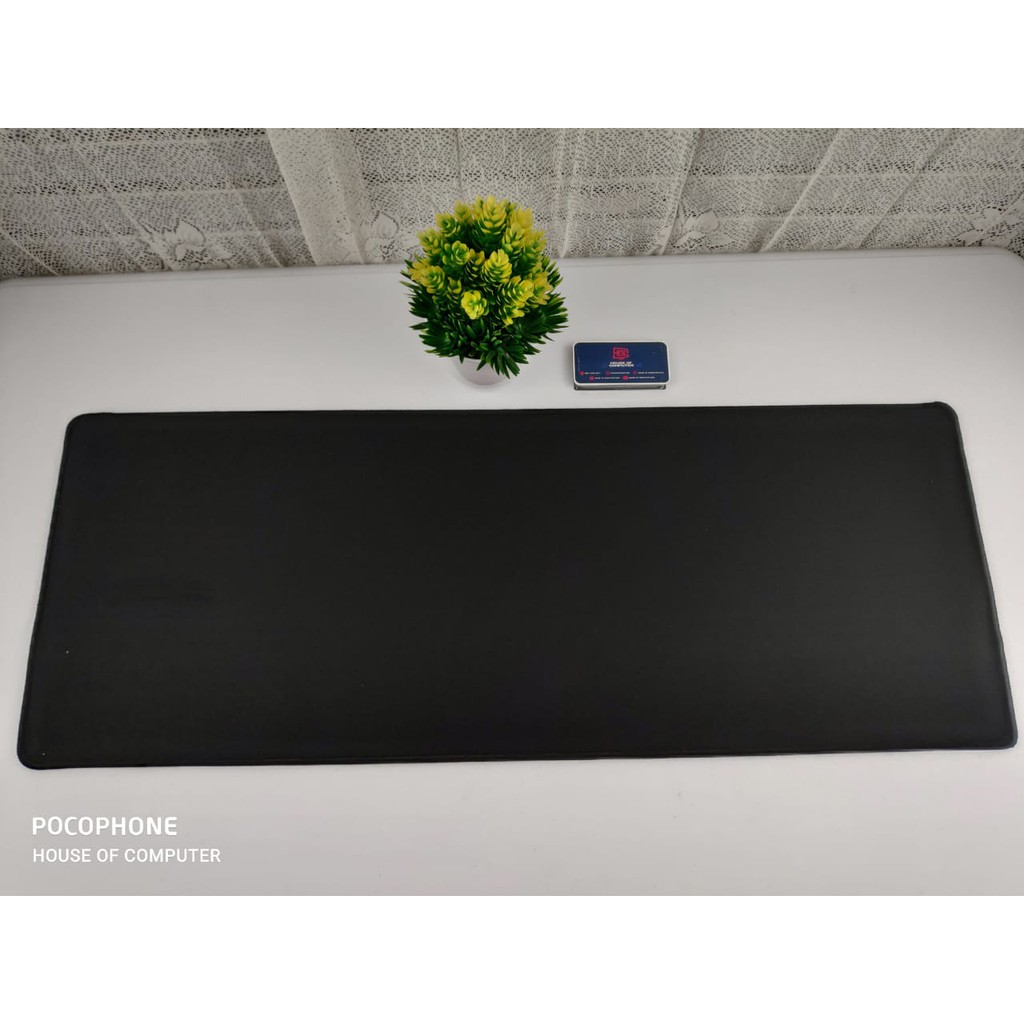 Jual Mousepad gaming lebar hitam 70x30 | Shopee Indonesia