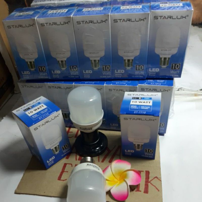 Jual Lampu LED Jumbo Capsul / Tabung 10Watt Cahaya Putih E27 Starlux Lampu Hemat Energy Ber SNI ...