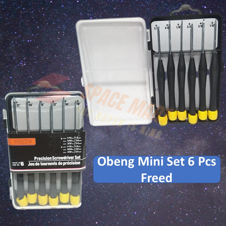 Jual Obeng Mini Set 6 Pcs Freed Precision Screwdriver Servis Jam Kacamata obeng Mini Kecil ...
