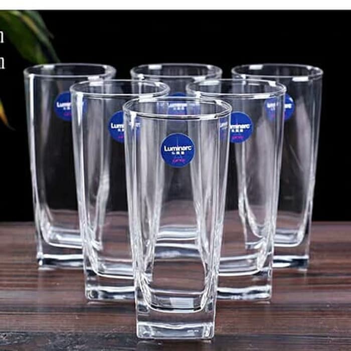 Jual 1 SET ISI 6 PCS GELAS SUSU/GELAS STERLING LUMINARC 33 CL/GELAS ...