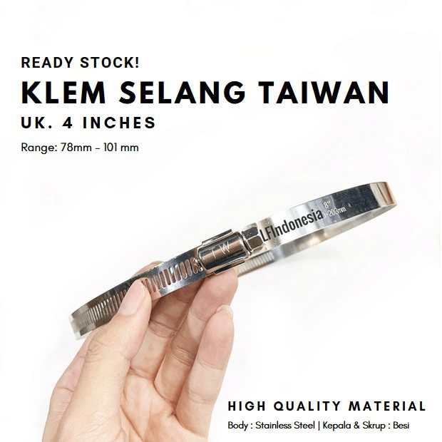 Jual Kleman 4 " / klem 4 inch (100 mm) | Shopee Indonesia