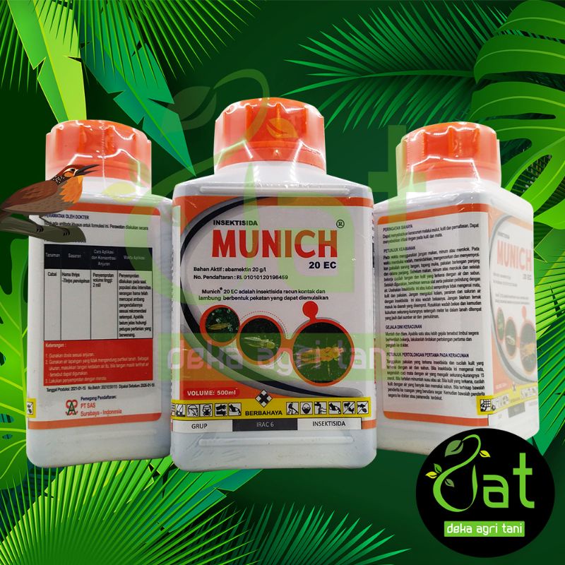 Jual INSEKTISIDA MUNICH 20EC 500ML bahan aktif abamectin | Shopee Indonesia