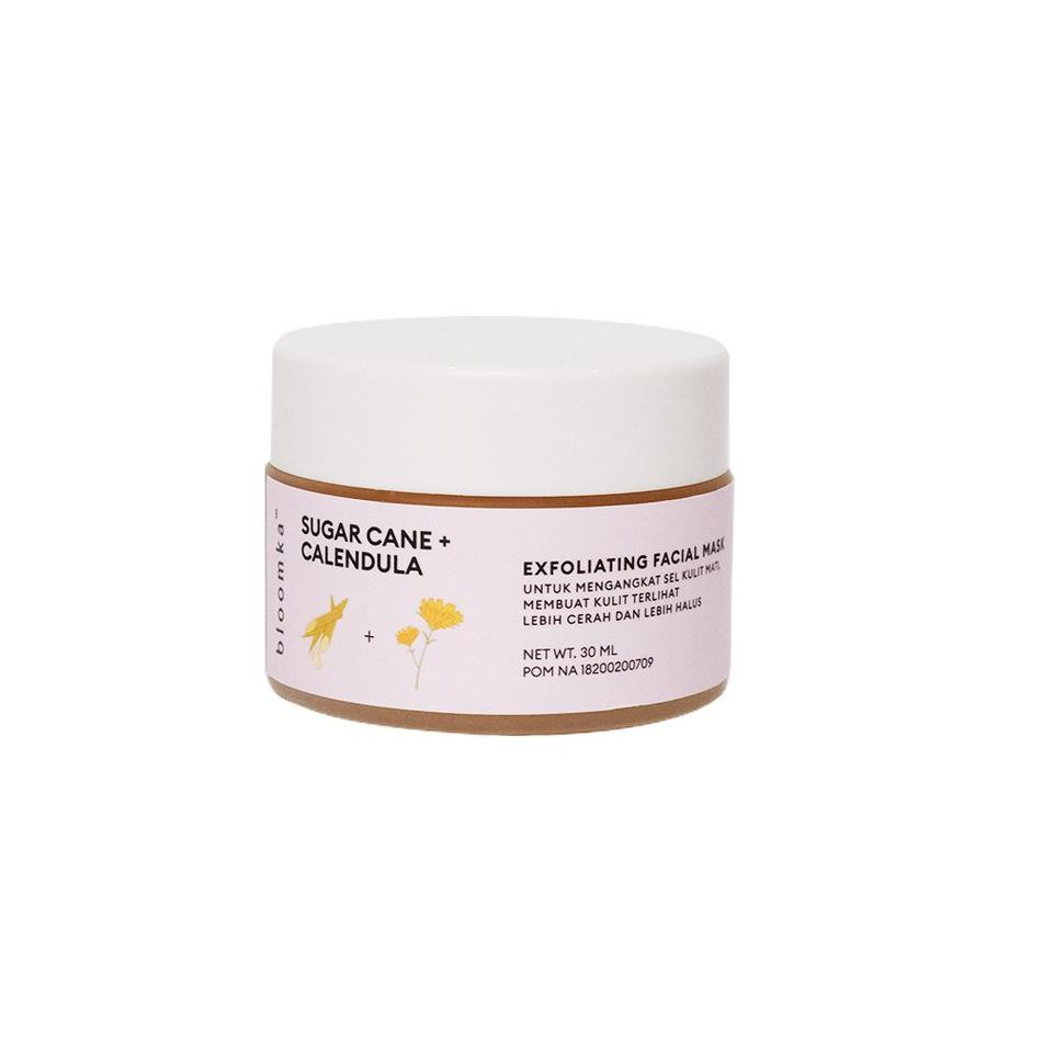 Jual Bloomka Sugarcane + Calendula Exfoliating Facial Mask 30gr ...