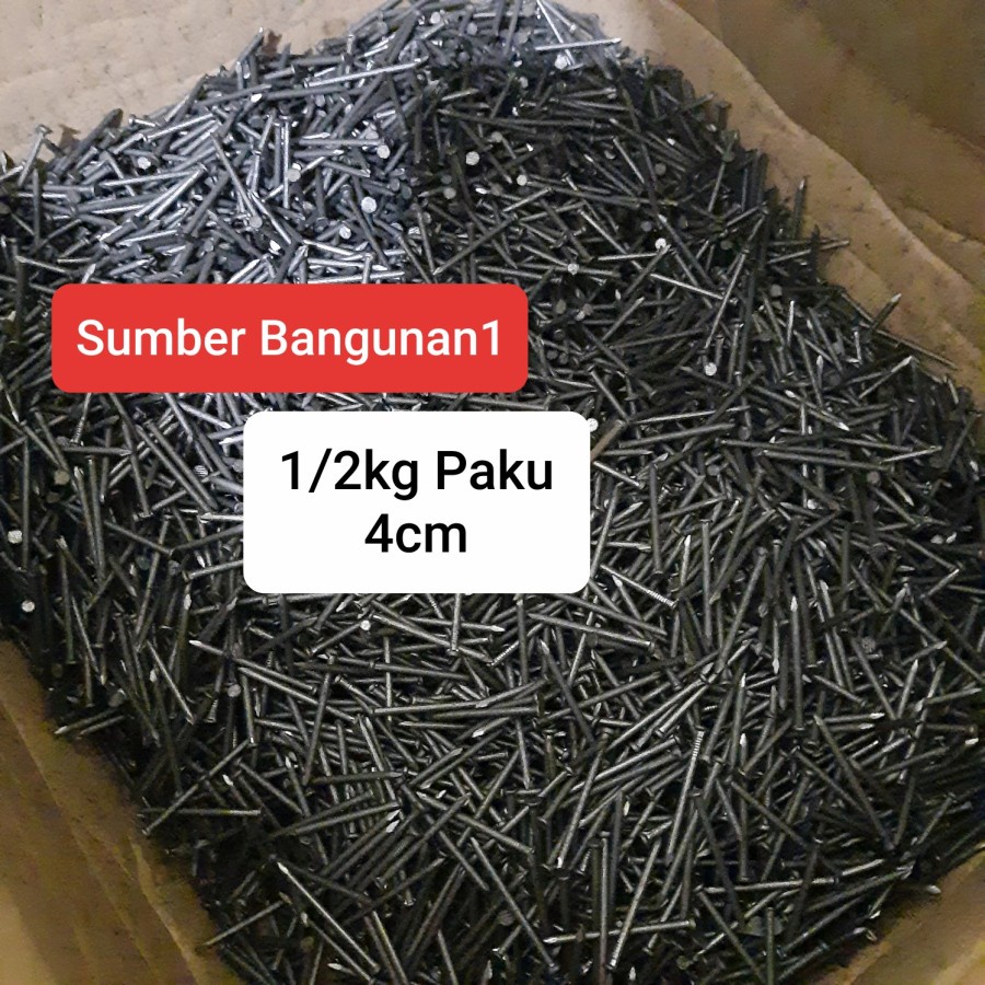 Jual Paku 4cm triplek kayu reng bangunan 4 cm hitam | Shopee Indonesia