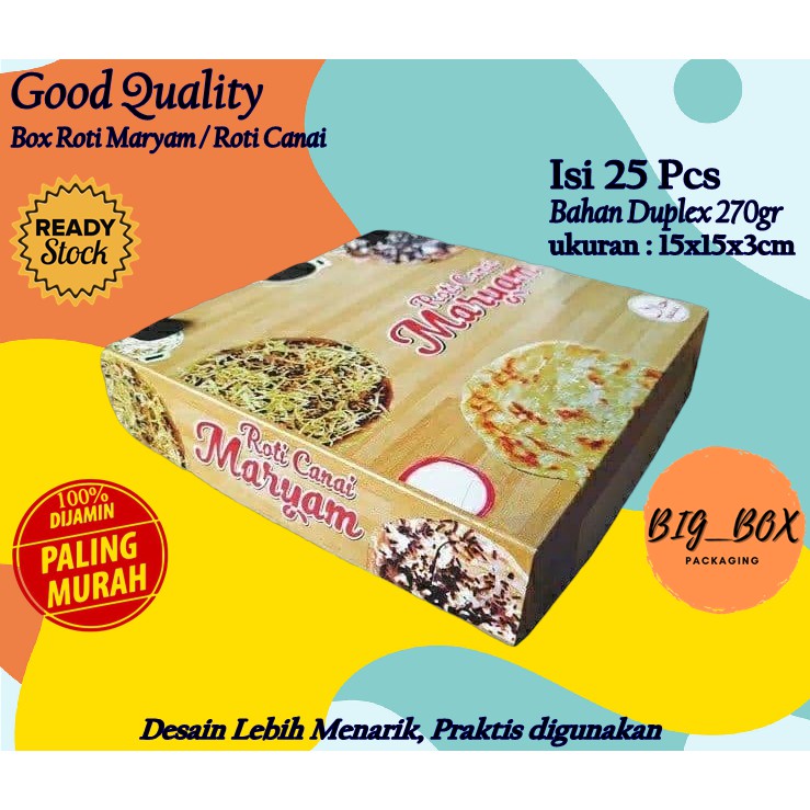 Jual Box Roti Cane / Box Roti Maryam / Box Martabak / Dus Pizza Kecil ...