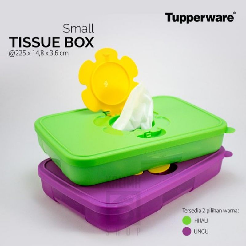 Jual tupperware tissue box small - wadah tissue -kotak tissue | Shopee ...