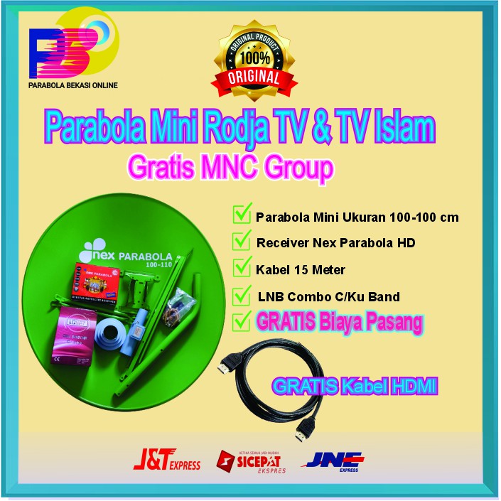 Jual Parabola Mini Rodja TV & TV Islam Plus MNC Group | Shopee Indonesia