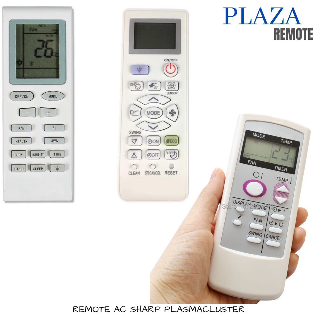 Jual REMOTE AC SHARP PLASMACLUSTER MULTIFUNGSI TANPA SETTING | Shopee ...