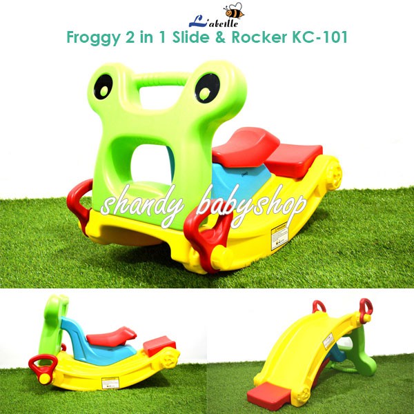 Jual L'ABEILLE Froggy 2 in 1 Slide & Rocker (KC-101)/ PEROSOTAN ...