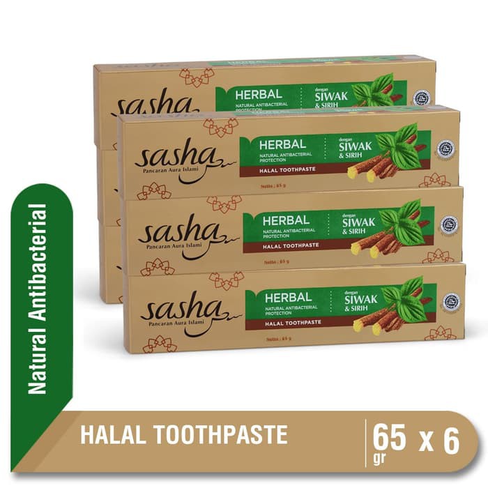 Jual Pasta Gigi Sasha Siwak Toothpaste Herbal Antibacteri Dan Whitening ...