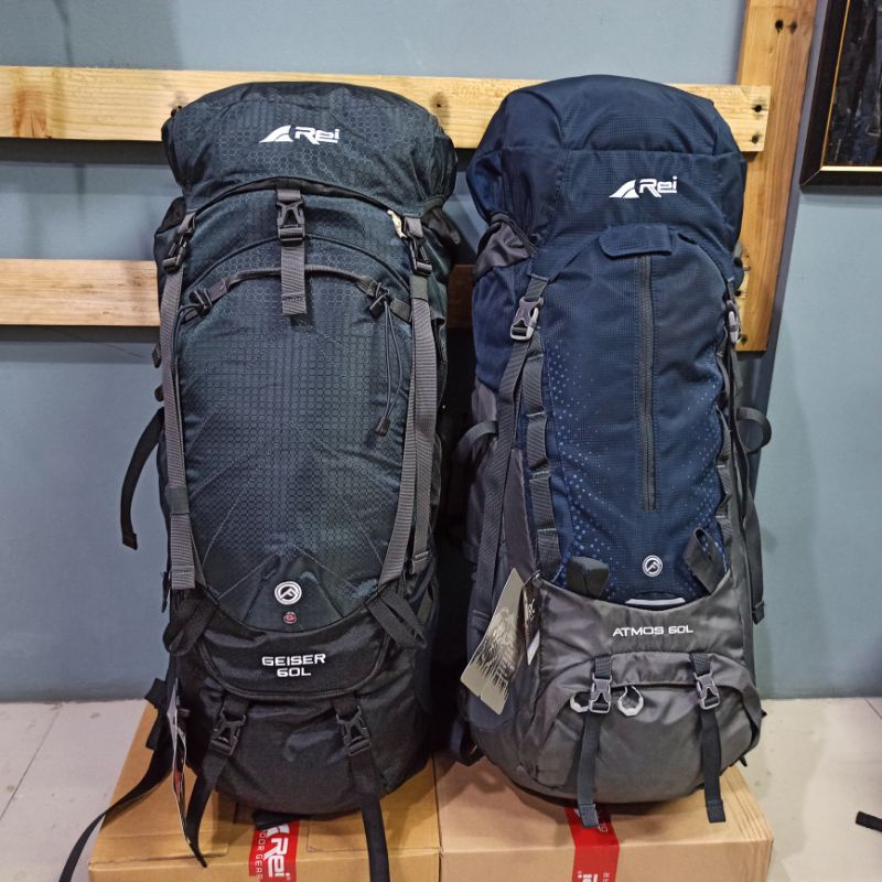 Jual Tas Carrier Rei Geiser 60L Original+Raincover | Shopee Indonesia