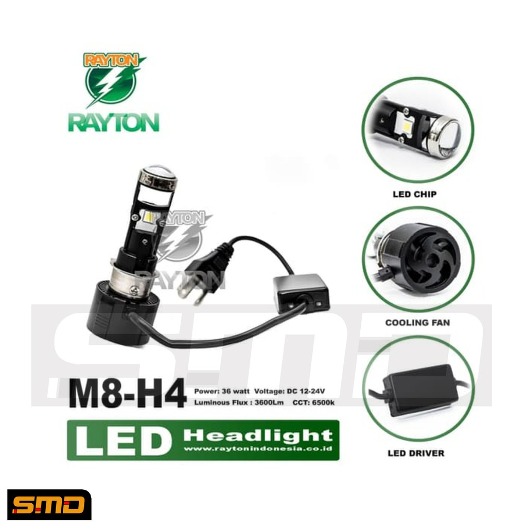 Jual Lampu LED Mini Projektor RTD H6 M8 36Watt Motor Universal | Shopee ...