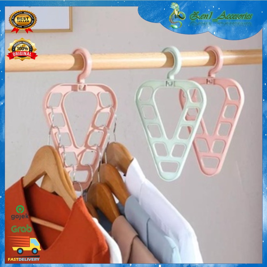 Jual {ZEN1} MAGIC HANGER LOVE 9 IN 1 BENTUK LOVE / GANTUNGAN BAJU 9IN1 ...