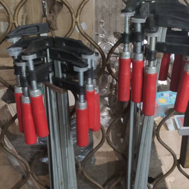 Jual Clamp F Mini Size 50 x 1000 mm - Klem . penjepit kayu 5 x 1 Meter ...
