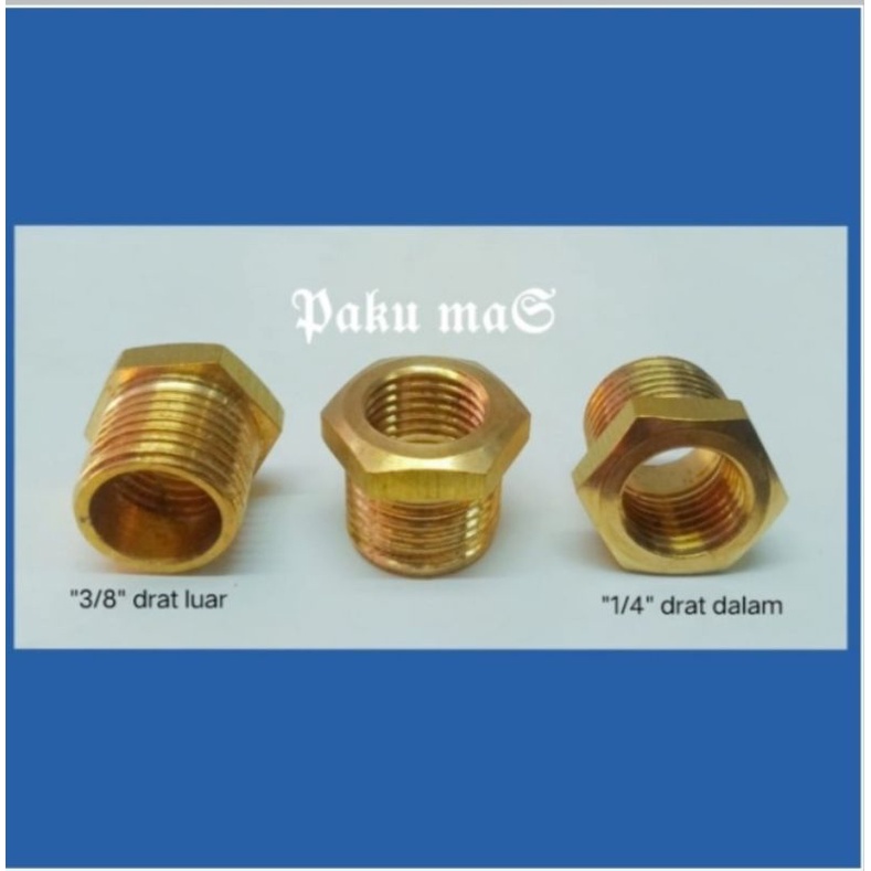 Jual Verlop ring kuningan 1/4 x 3/8 inch | Shopee Indonesia