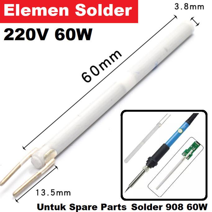 Jual Soldering Iron Heater Parts 908 908S 60W 80W Elemen Pemanas Solder miror1m Diminati Banget ...