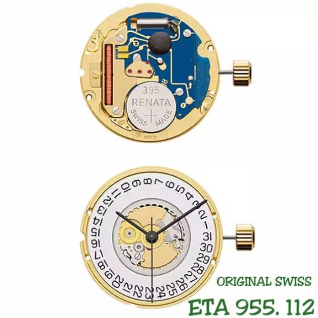 Jual ETA 955. 112 MESIN JAM TANGAN ORIGINAL SWISS | Shopee Indonesia