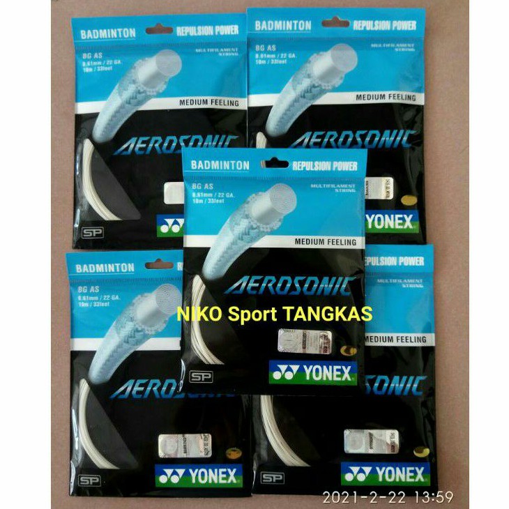 Jual Senar Yonex BG AS Aerosonic SP (Original) | Shopee Indonesia