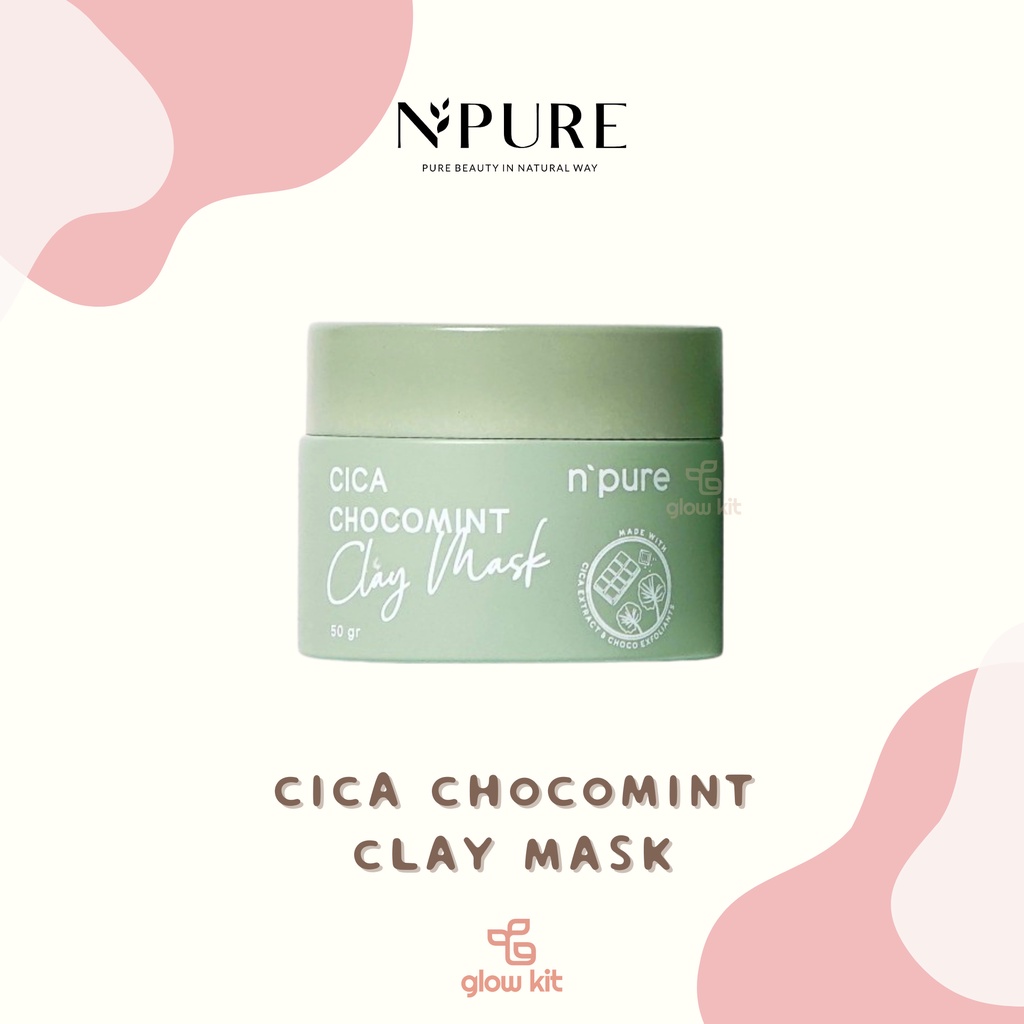 Jual NPURE CICA Chocomint Clay Mask Centella Asiatica | Masker Wajah ...