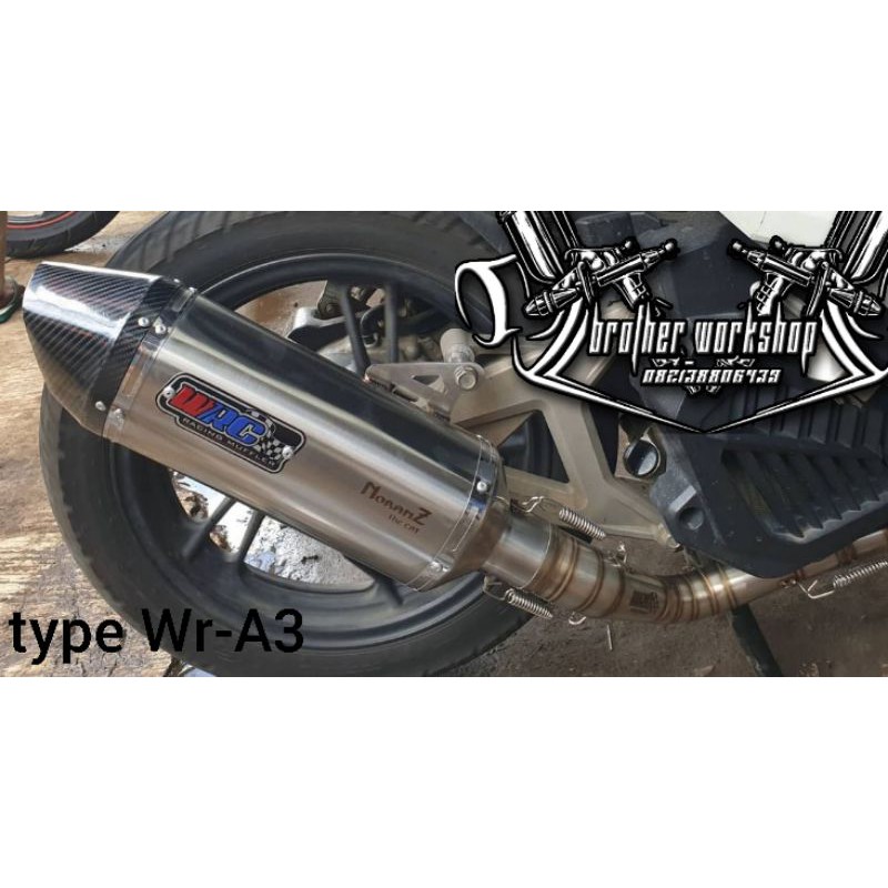 Jual Knalpot WRC vario 125/150 Old New Led type Wr-A3 racing bebasan ...