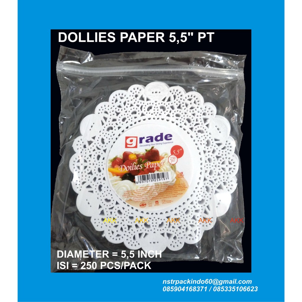 Jual KERTAS RENDA DOILIES PAPER 5,5 INCH PUTIH (250 PCS) | Shopee Indonesia