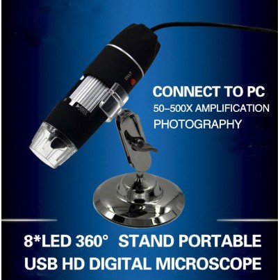 Jual USB Microscope Digital 50-500X Mikroskop USB Magnifier Camera ...