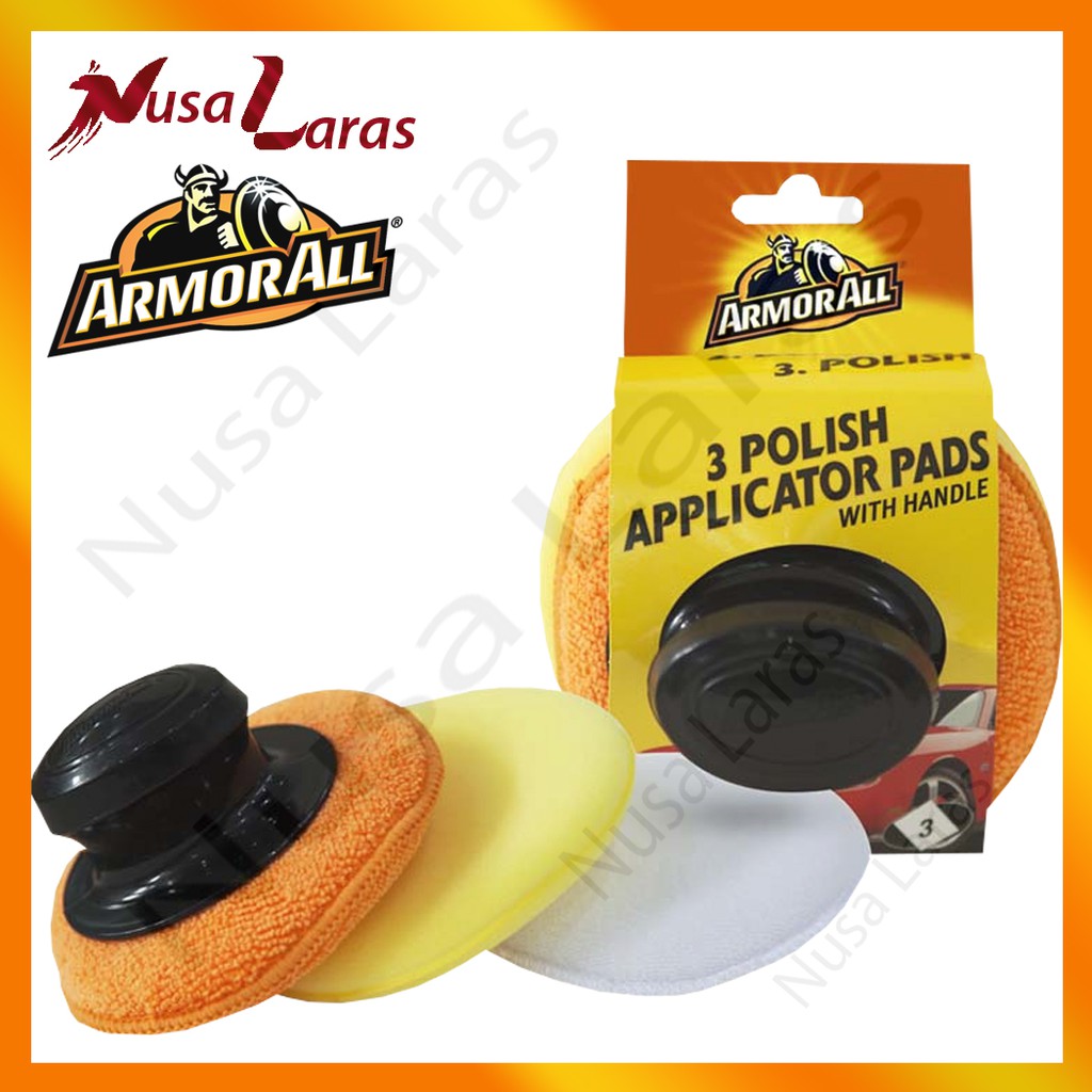 Jual Armor All Applicator Pads Handle (3 pads) Spons Sponge Busa Poles ...