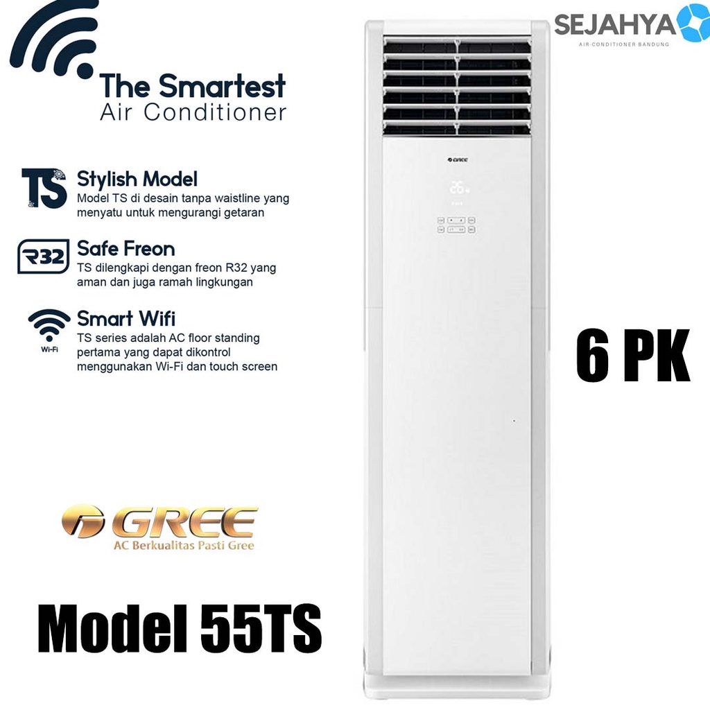 Jual Gree 6pk TS Series Standing AC 55TS (S) Floor Standing Non ...