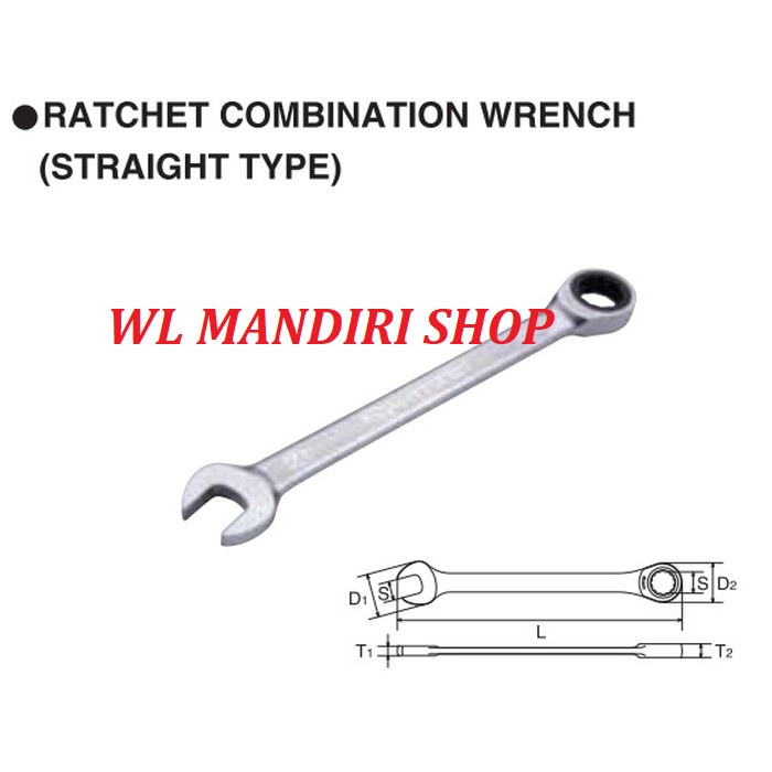 Jual RING PASS RATCHET COMBINATION WRENCH KTC ORIGINAL JAPAN KODE MSR1A | Shopee Indonesia