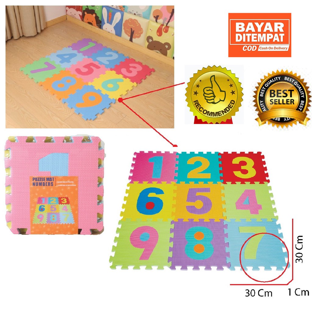 Jual Puzzle Lantai Matras Evamat Puzzle Anak Alas Playground anak ...