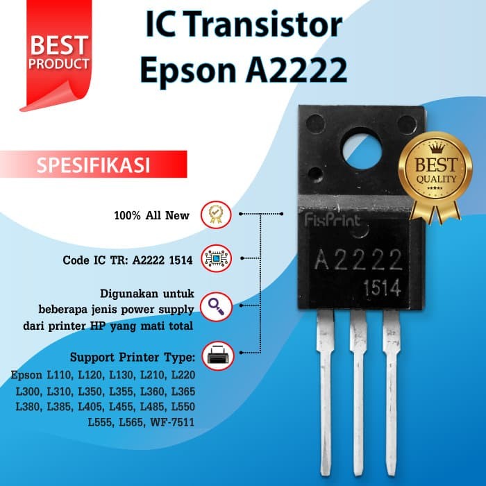Jual IC TR A2222 Epson L110 L120 L210 L220 L300 L310 L350 L360 ...