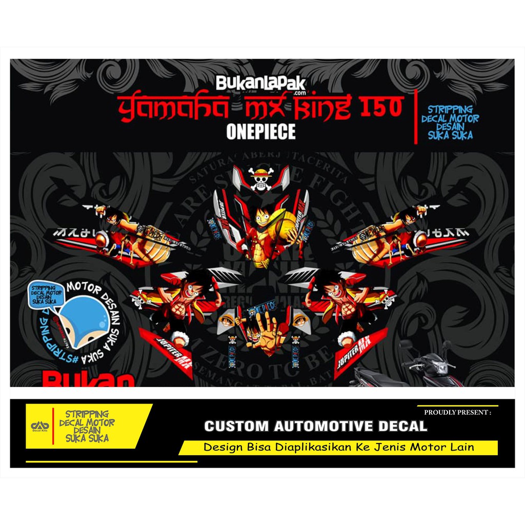 Jual Sticker Striping Decal Mx King Full Body New 2020 ONE PIECE ...