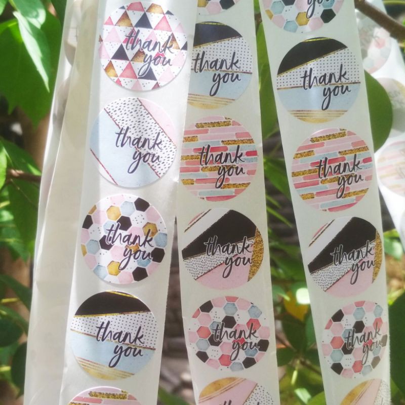 Jual Stiker Label Thank You Sticker Packing | Shopee Indonesia