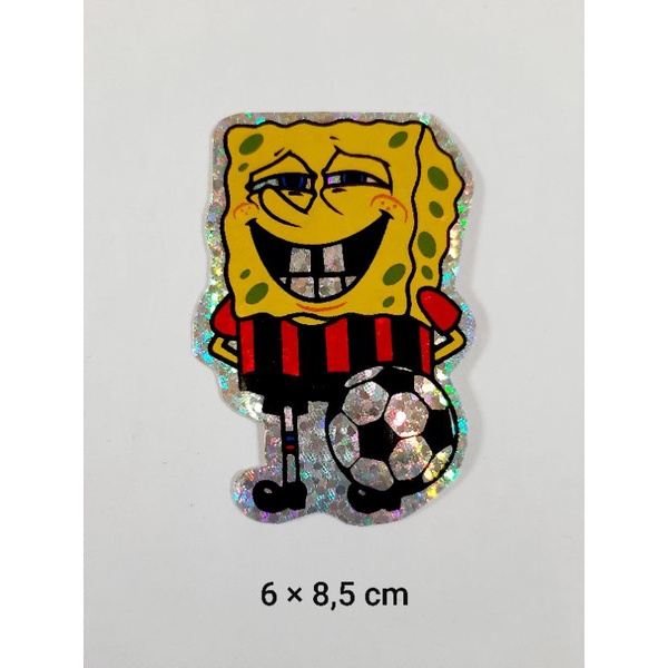 Jual STIKER GRAFTAC SPONGEBOB HOLOGRAM ukuran kecil | Shopee Indonesia