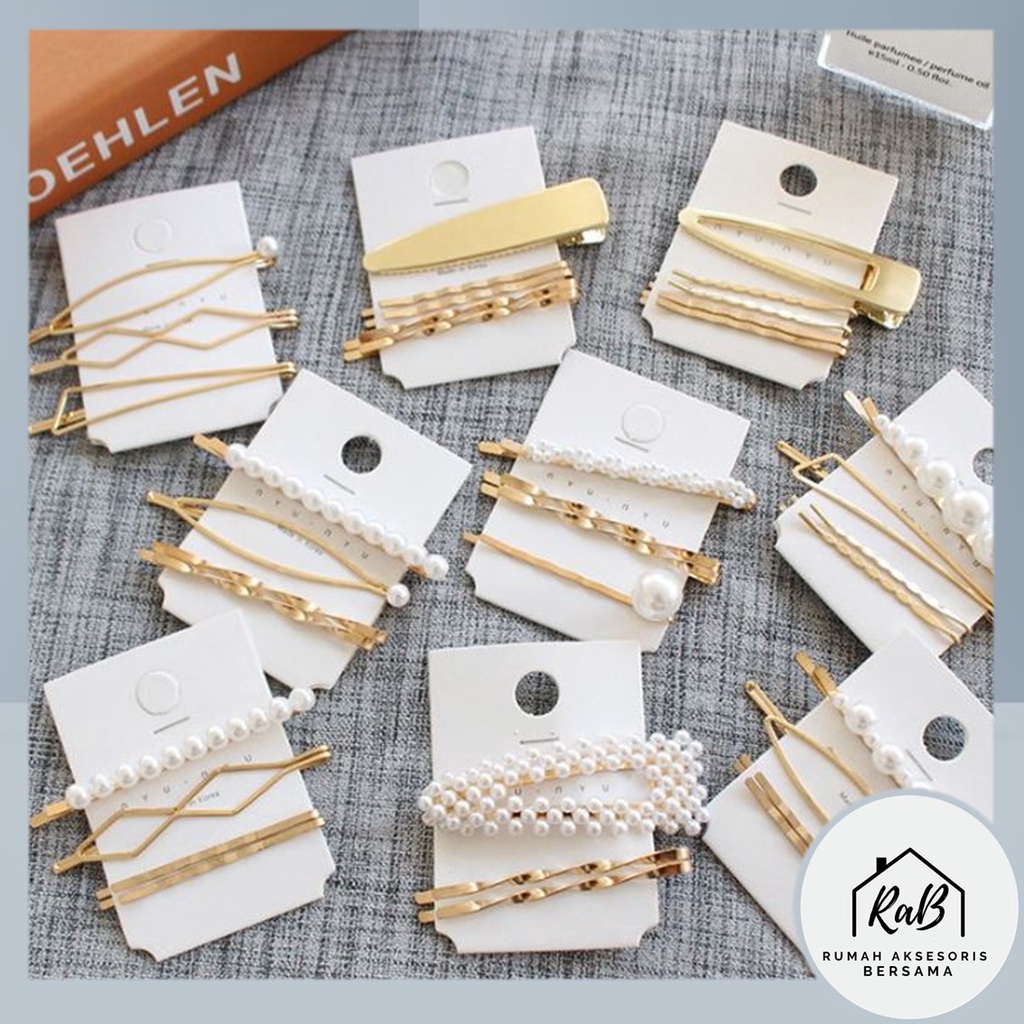 Jual RAB Bobby Pin P001 Hairclip Hairpin Jepit Rambut Wanita Mutiara ...