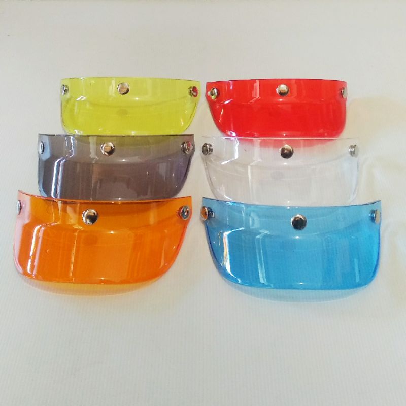 Jual pet Japan style transparan, topi helm model transparan, universal ...