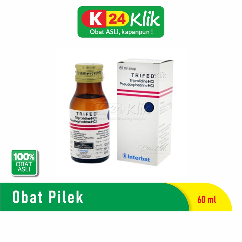 Jual TRIFED Sirup 60Ml / Obat Pilek Dewasa (1 Botol) | Shopee Indonesia