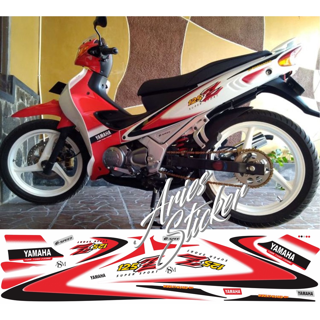 Jual STIKER STRIPING LIS 125Z 125 Z MALAYSIA MERAH Transparnt maxdecal ...