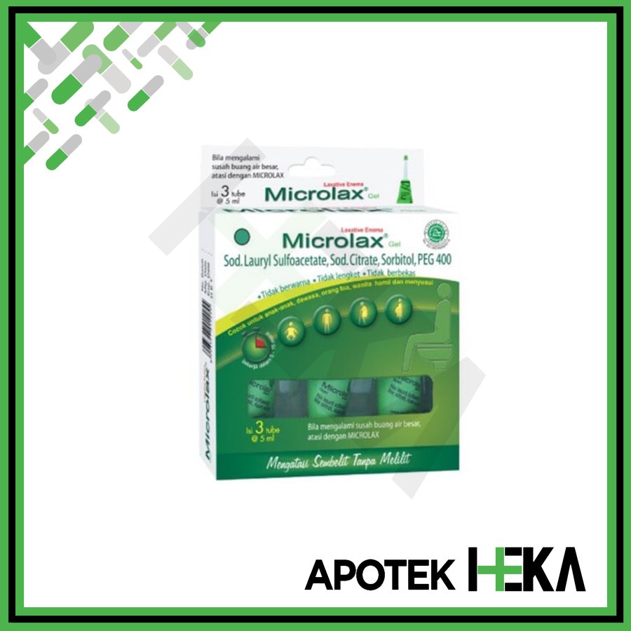 Jual Microlax gel 5 ml isi 3 - Obat Pencahar Sembelit Sulit BAB ...