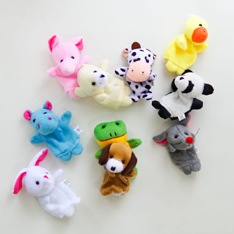 Jual Boneka Jari Lucu Hewan Gajah Bebek Panda Anjing Kelinci Sapi ...