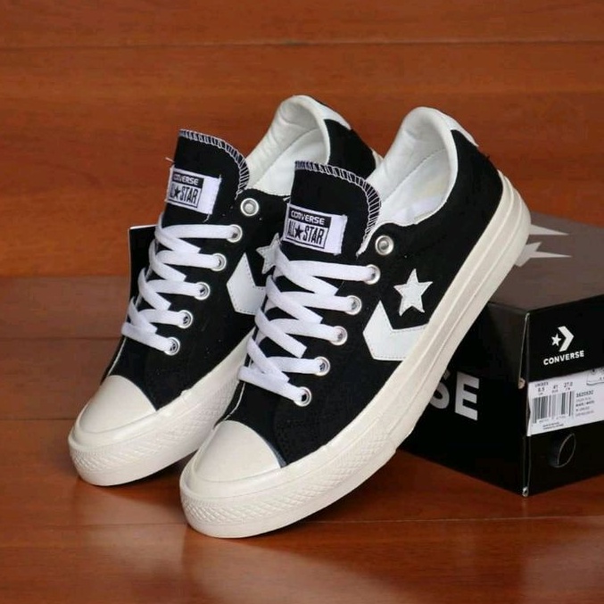 Jual SEPATU CONVERSE ONE STAR PLAYER BLACK 100% PREMIUM BNIB UNISEX ...