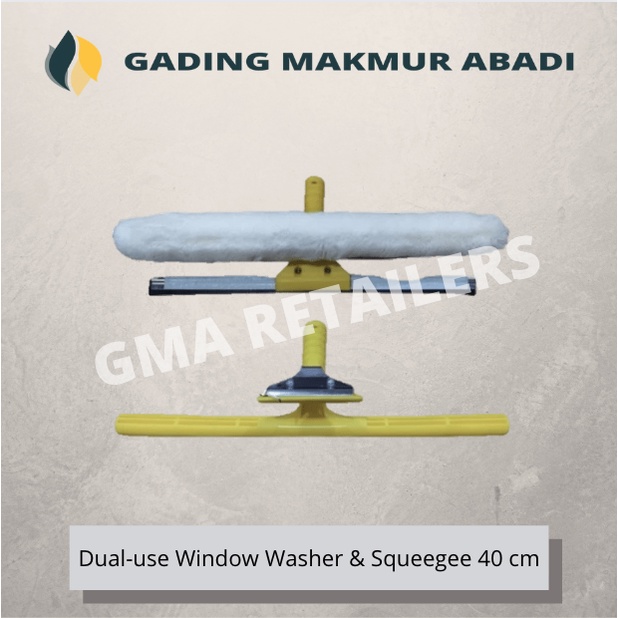 Jual Dual-use Window Washer & Squeegee Kain & Squeeze Pembersih Kaca ...