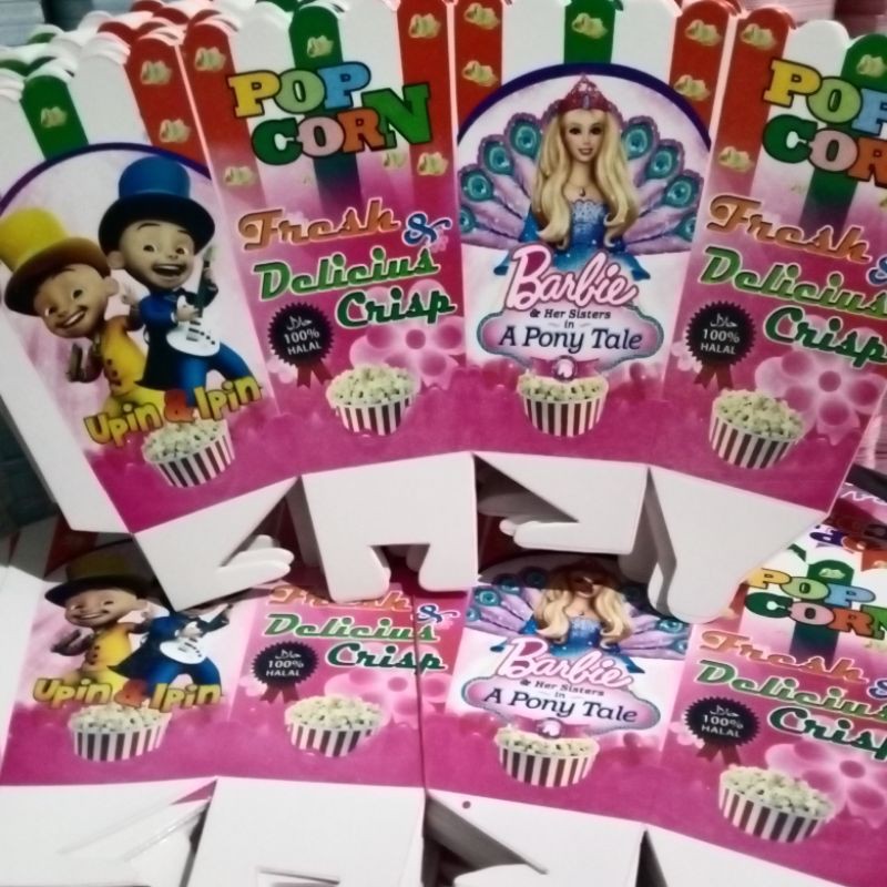 Jual UK 14x8 ||KERTAS POPCORN/KOTAK POPCORN/DUS POPCORN/TEMPAT POPCORN ...