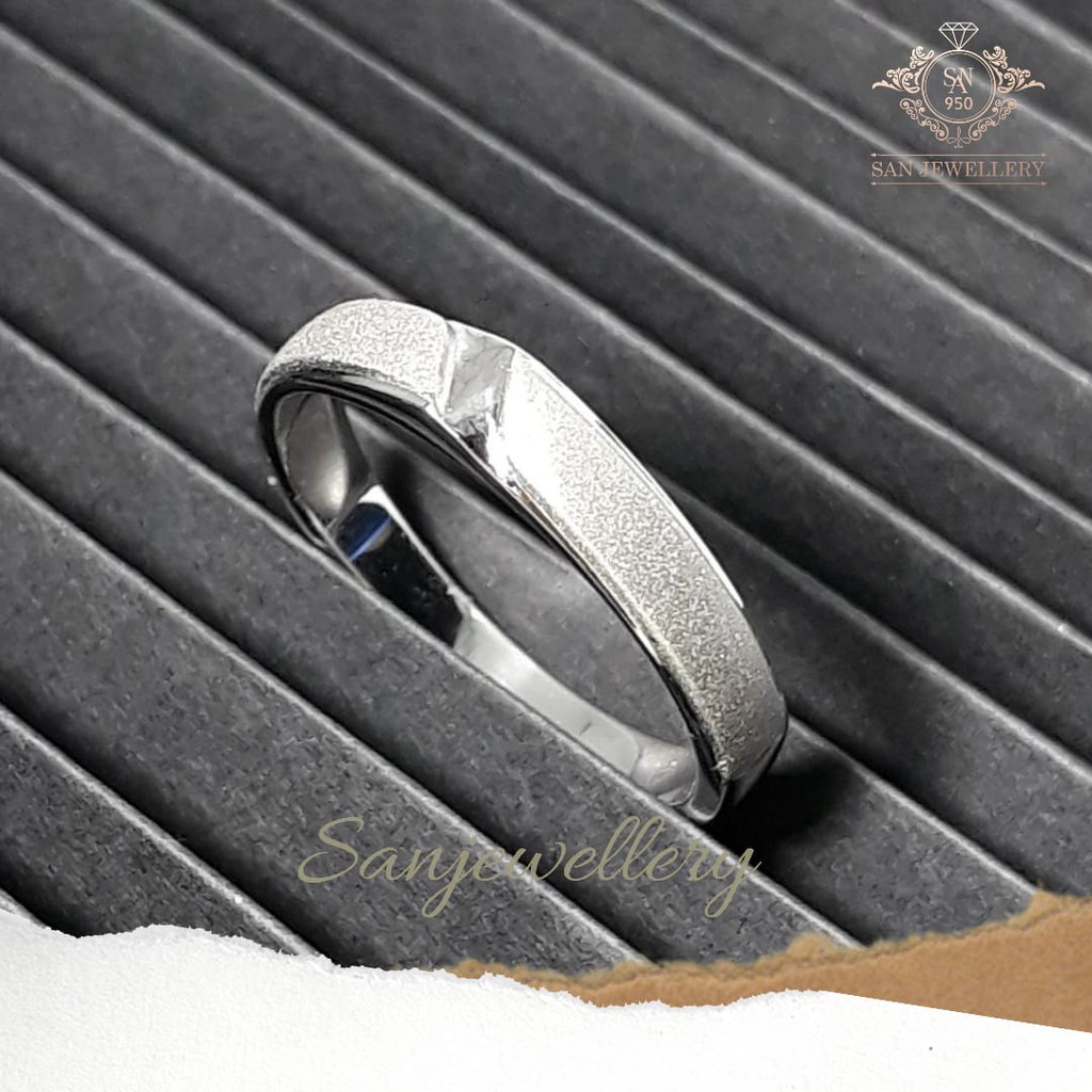 Jual Cincin perak pria platinum palladium emas 1250ag | Shopee Indonesia