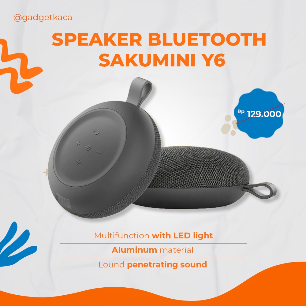 Jual Sakumini Y6 by KIIP Speaker Bluetooth Mini Portable Pocket ...