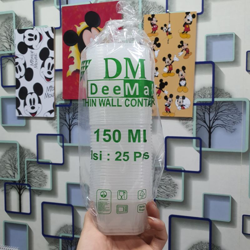 Jual Thinwall DM Container 120 ML 150Ml / Kotak Makan DM 120ml 150 Ml ...