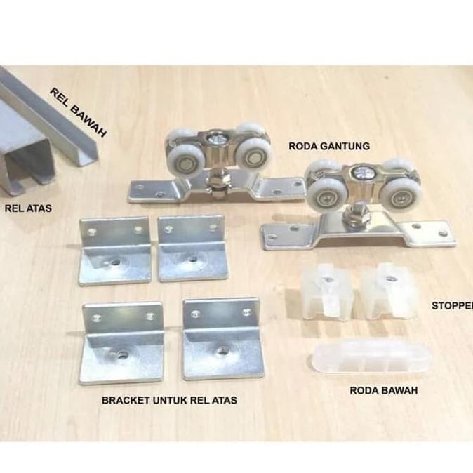 Jual Rel Pintu Sliding / Rel Sliding Door A2 / J2 Panjang 160Cm Besi ...